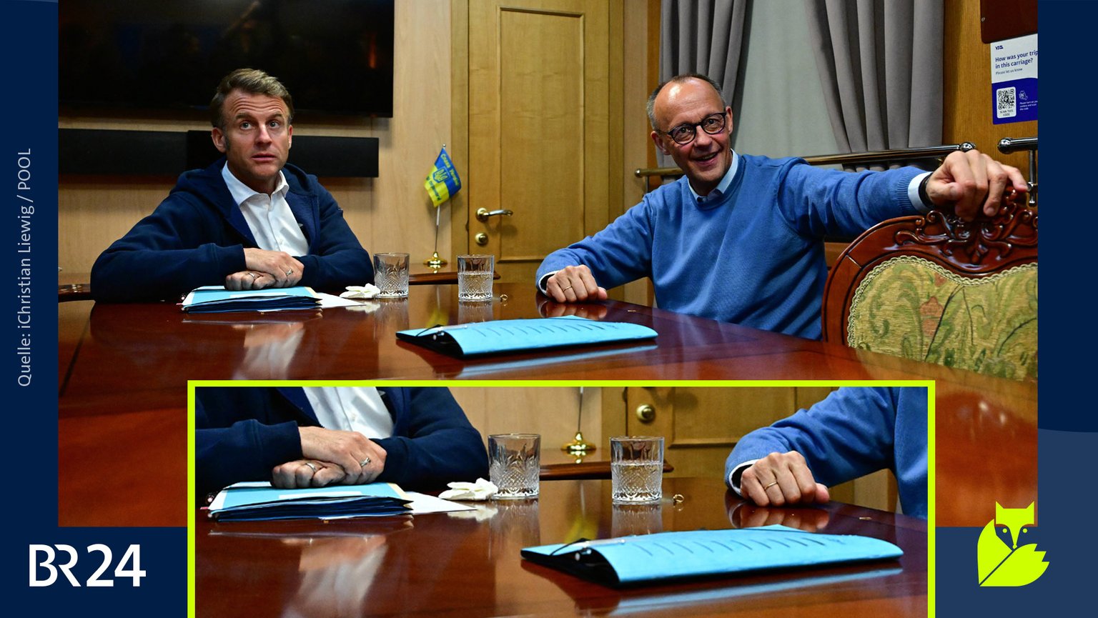 #Faktenfuchs: Erfundene Kokain-Vorwürfe gegen Macron und Merz | BR24