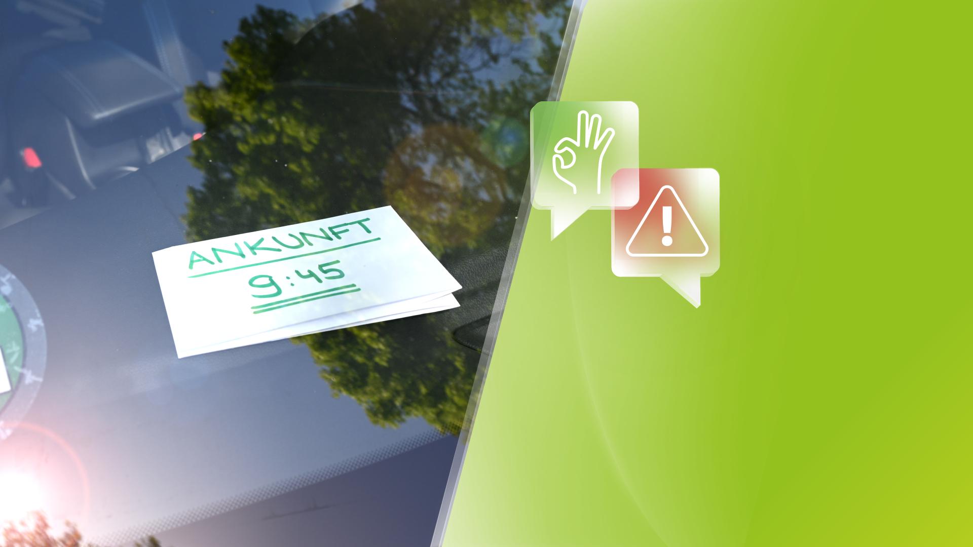 Zettel Statt Parkscheibe