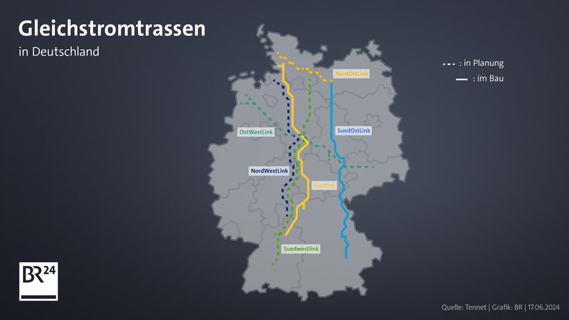 Freileitung statt Erdkabel: Wie groß sind die Vorteile wirklich? | BR24