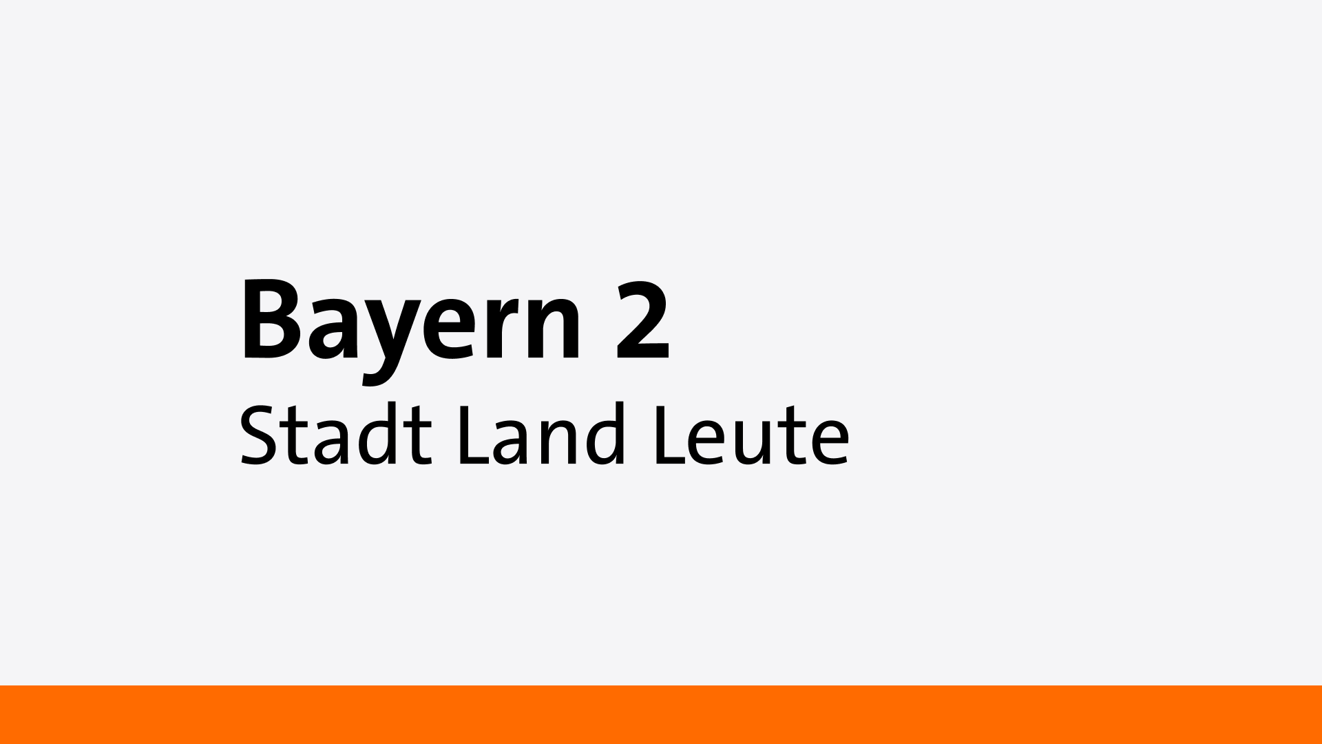 Bayern 2 Stadt Land Leute vom 29.05.2026 - BR Radio | Radio des ...